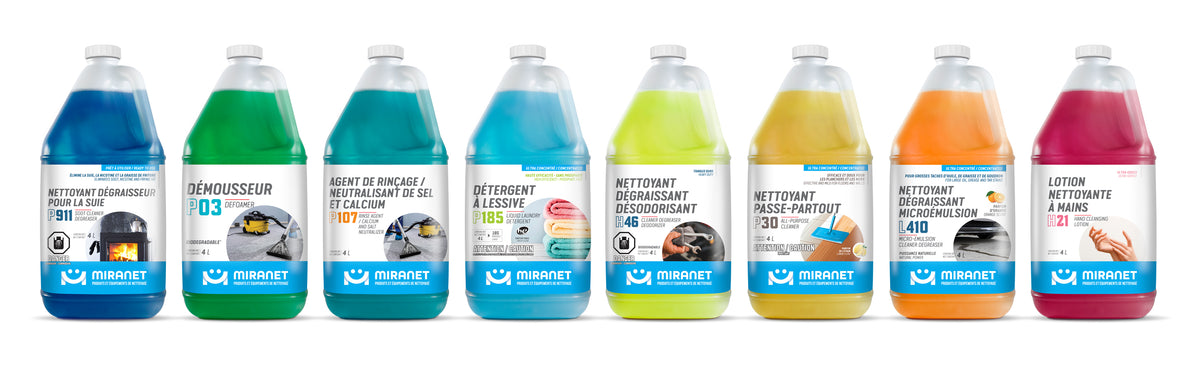 MIRANET, Produits sanitaires & Équipements pour nettoyer comme les pro